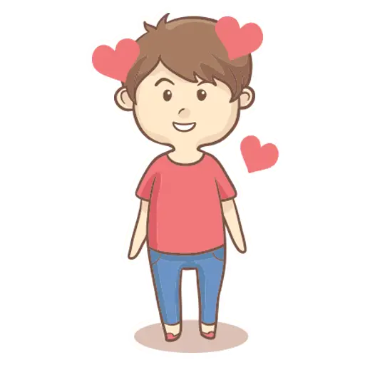 Cute Couple Stickers for WhatsApp